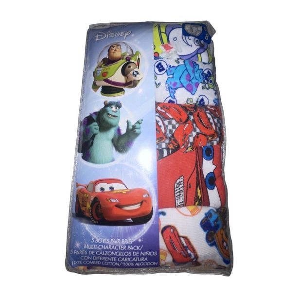Accessories | Disney Pixar Character 5 Pack Boys Briefs Underwear Size ...